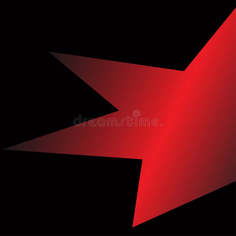Absract Vector Art Half Red Star on Black Back Ground Desigen, Stock ...