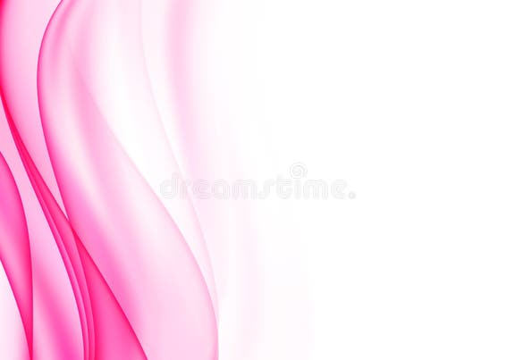Abstact Background with Pink Soft Waves. Stock Vector - Illustration of ...