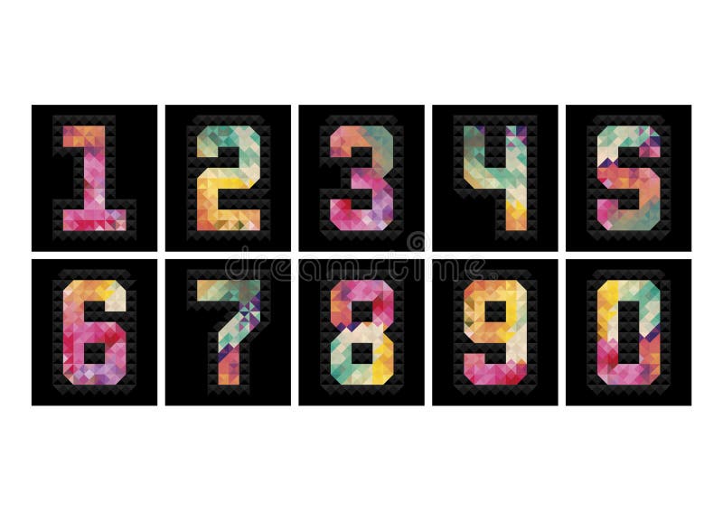 Abstact Number stock vector. Illustration of colorful - 42782488