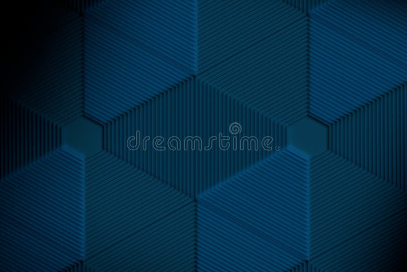 Abstact Patern with Repeating Hexagonal Structures in Dark Blue Colors ...