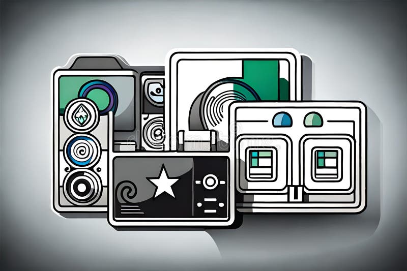 Abstact Vector Illustration, on Technology Based Lifestyle Stock ...