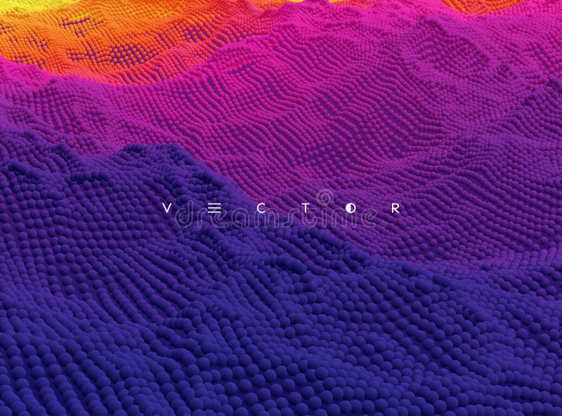 Abstact Texture. Background with Dynamic Particles Stock Image - Image ...