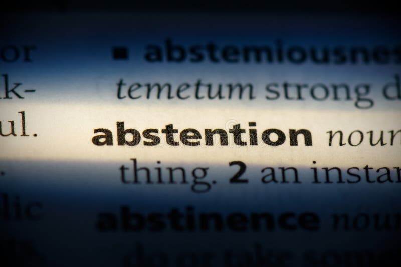 Abstention stock image. Image of thesaurus, vocabulary - 161577701