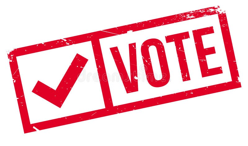 Der Abstimmung Stempel ja vektor abbildung. Illustration von gummi ...