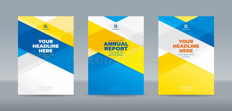 Abstrac Random Transparant Rectangle Cyan and Yellow Book Cover ...