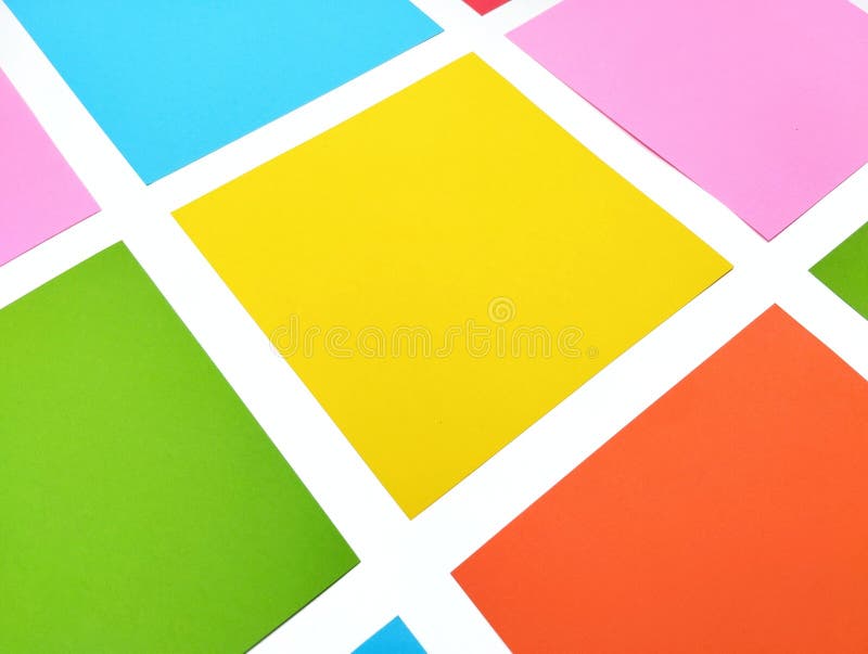 Abstrack Colourful Blank Note Paper Pattern Background Stock Image ...