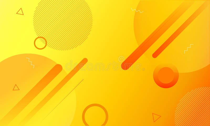 Yellow Composition Abstract Art Background Stock Vector - Illustration ...