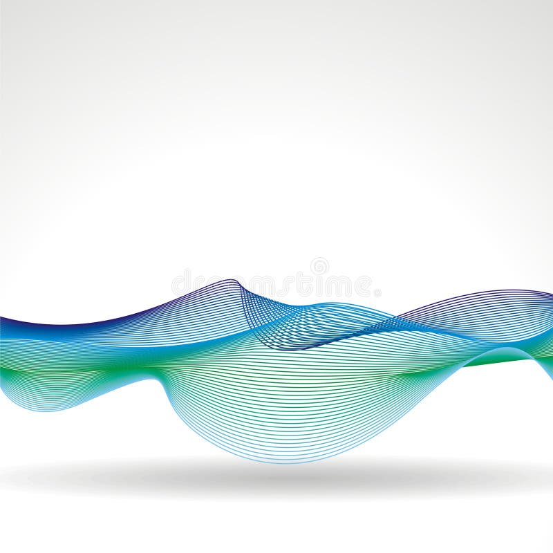 Abstract wave shapes stock illustration. Illustration of white - 93826276