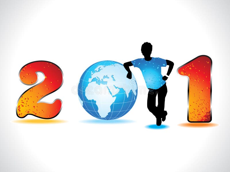 Abstract 2011 wallpaper stock vector. Illustration of line - 15990314