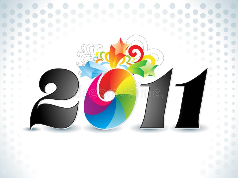 Abstract 2011 wallpaper stock vector. Illustration of celebrate - 17132065