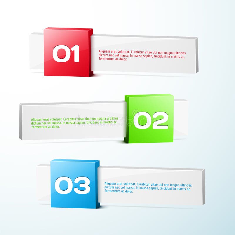 Abstract 3-dimensional Vector Progress Background Stock Vector ...