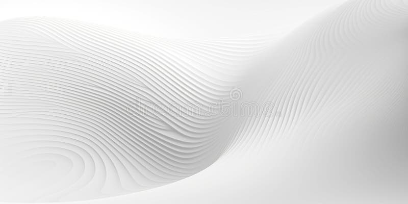 Abstract 3D Background, White Grey Wavy Waves Flowing Ripple Surface ...