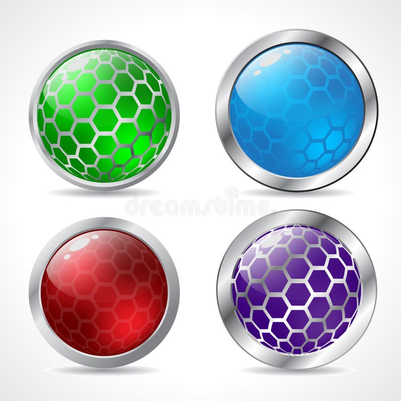 Abstract 3d button designs stock vector. Illustration of eps10 - 26271555