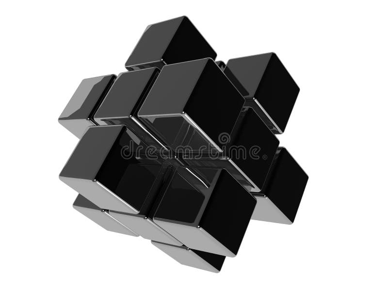Abstract 3d cubes stock illustration. Illustration of light - 5092413