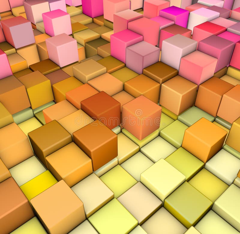 Abstract 3d Gradient Backdrop in Happy Colors Stock Illustration ...