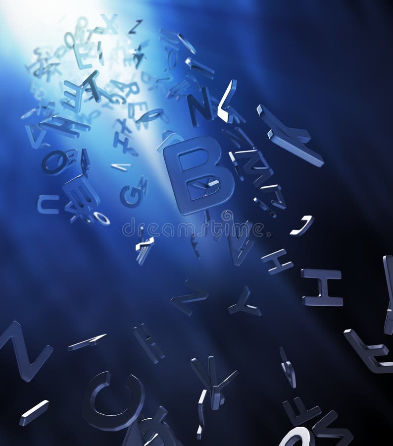 Abstract 3d Letters Background Stock Illustration - Illustration of ...