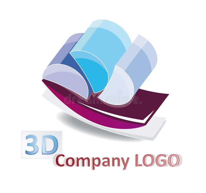 Abstract 3d logo stock illustration. Illustration of rendering - 17173749