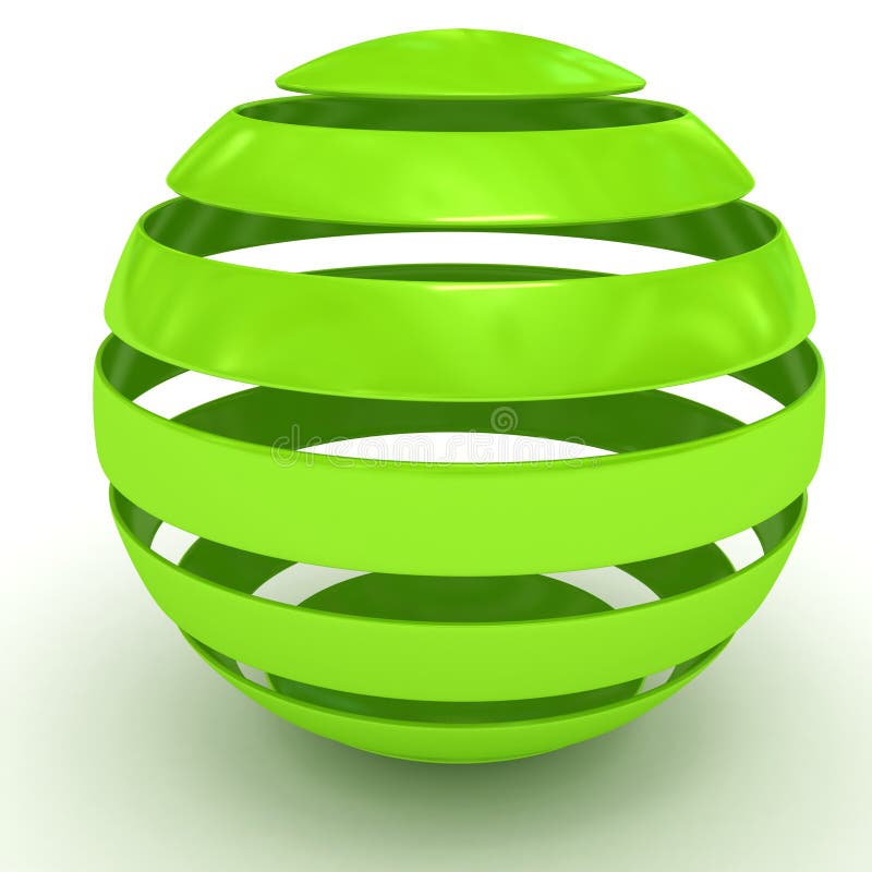 Abstract 3D sphere stock illustration. Illustration of creative - 15093671