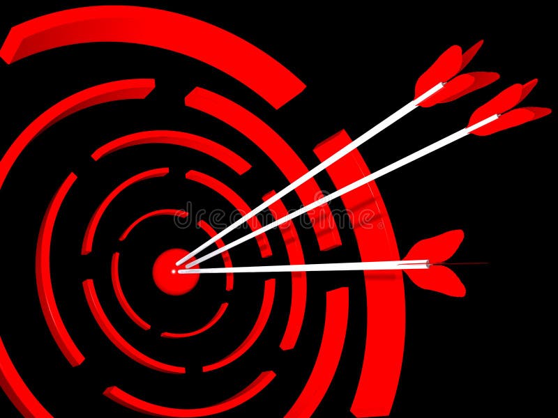 Abstract 3D a target stock illustration. Illustration of idea - 8255715