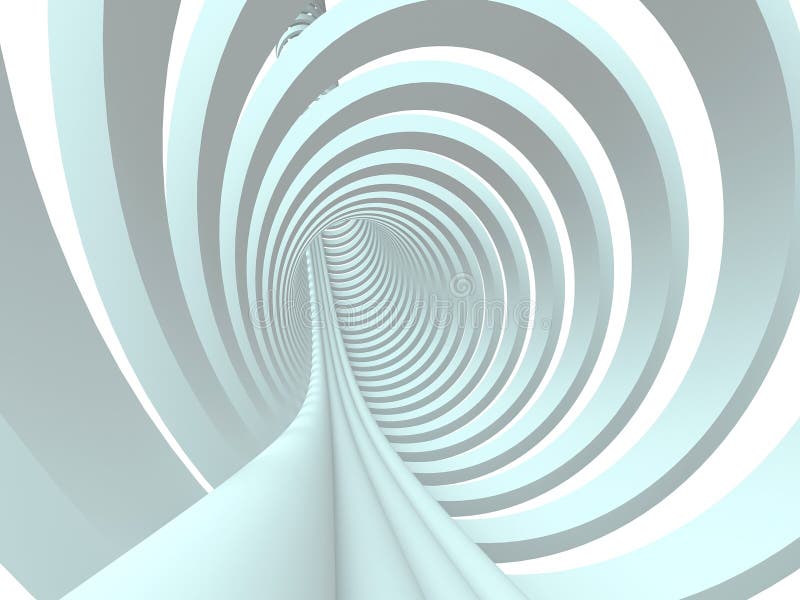 Abstract 3d Tunnel Background Stock Illustration - Illustration of ...