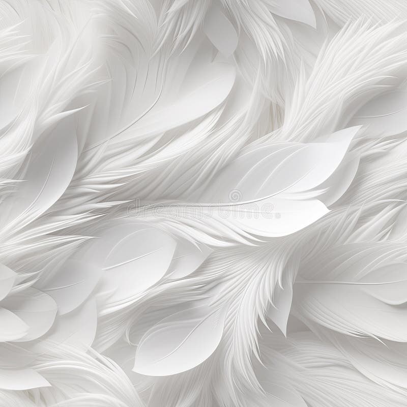 Abstract 3d White Background, Organic Shapes Seamless Pattern Texture ...