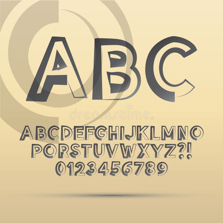 Abc Font Stock Illustrations – 415,514 Abc Font Stock Illustrations ...