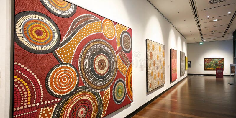 Abstract Aboriginal Art from Australia Stock Illustration ...