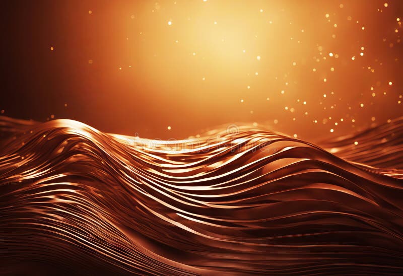 Abstract Abstraction Wave Design Brown Beautiful Illustration ...