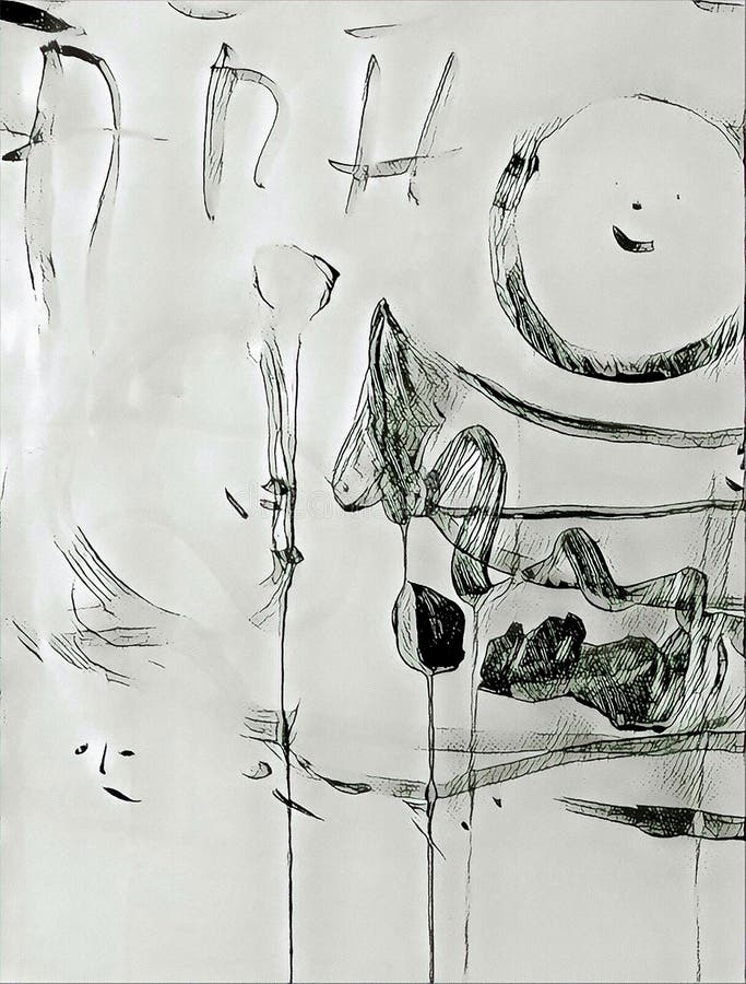 Abstract Acrilic Painting Stylized Prizma Filter Stock Illustration ...