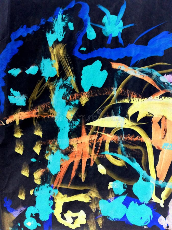 Abstract Acrilic Painting Stylized Prizma Filter Stock Illustration ...