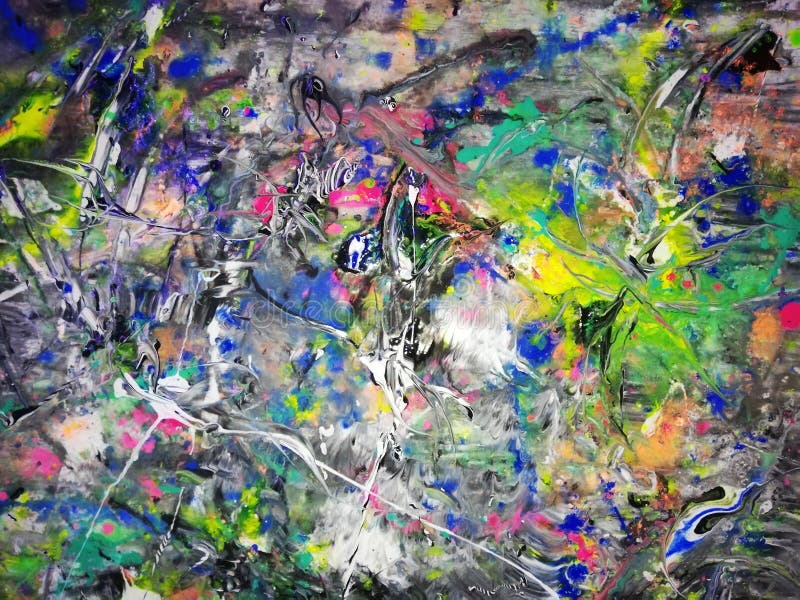Abstract, Acryl Actionpainting, Art, Hand Stock Image - Image of hand ...