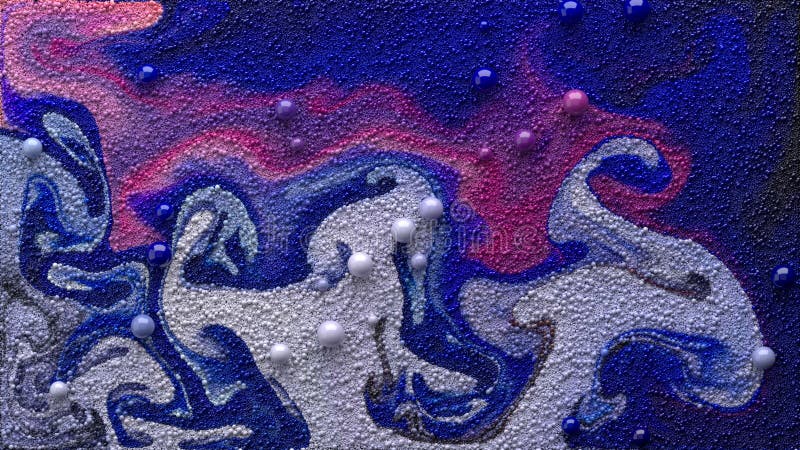 Abstract Acrylic Fluid Art. Beautiful Background of Small Multicolored ...