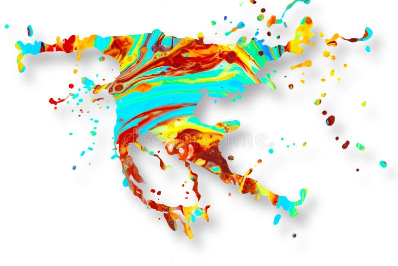 Abstract Acrylic Paint Splash Background Stock Photo - Image of color ...