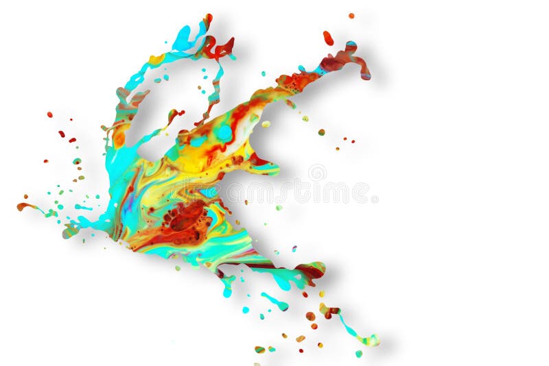 Abstract Acrylic Paint Splash Background Stock Photo - Image of blob ...