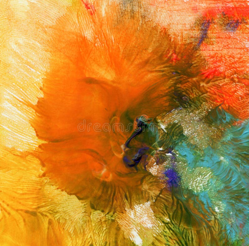 Abstract Acrylic Painted Background. Stock Illustration - Illustration ...