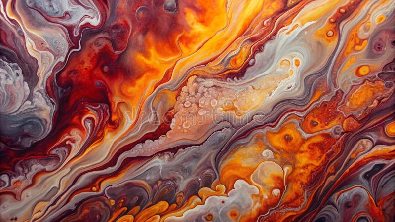 Abstract Acrylic Pour Painting Pattern Colorful Designs, Composition of ...