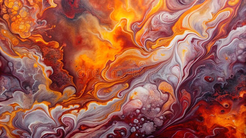 Abstract Acrylic Pour Painting Pattern Colorful Designs, Composition of ...