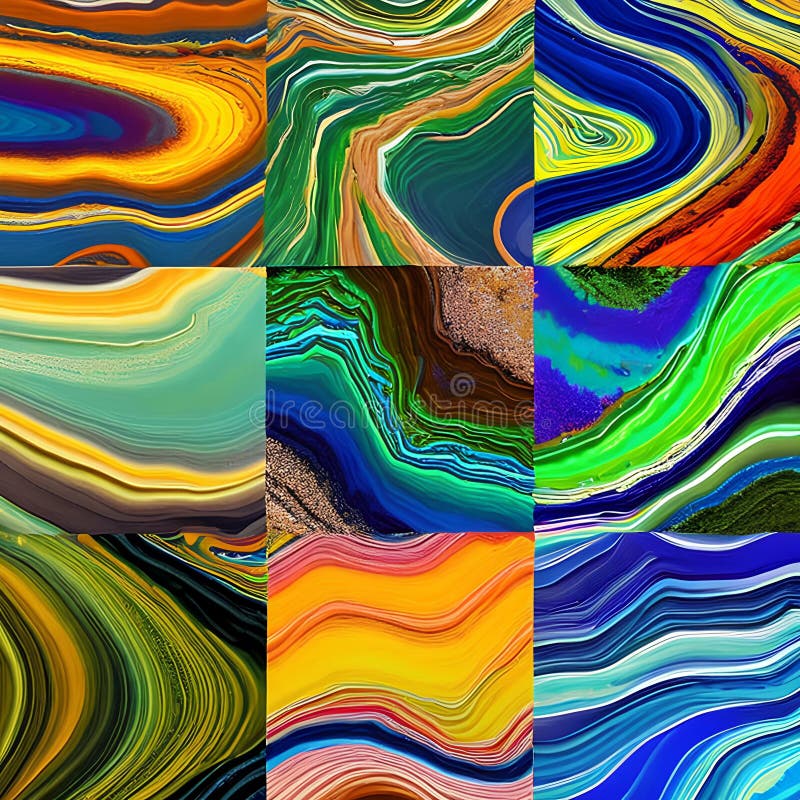 737 Abstract Acrylic Pours: an Artistic and Expressive Background ...