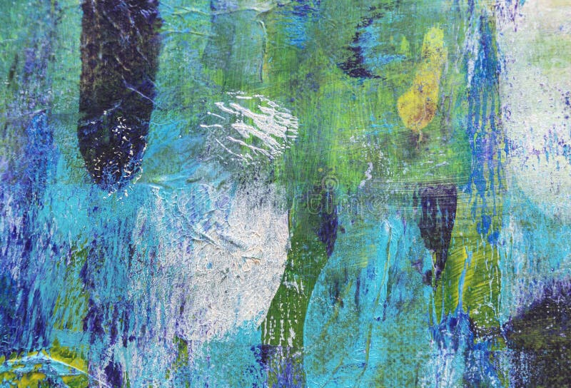 Abstract Acrylic Texture with Stencil Elements Stock Illustration ...