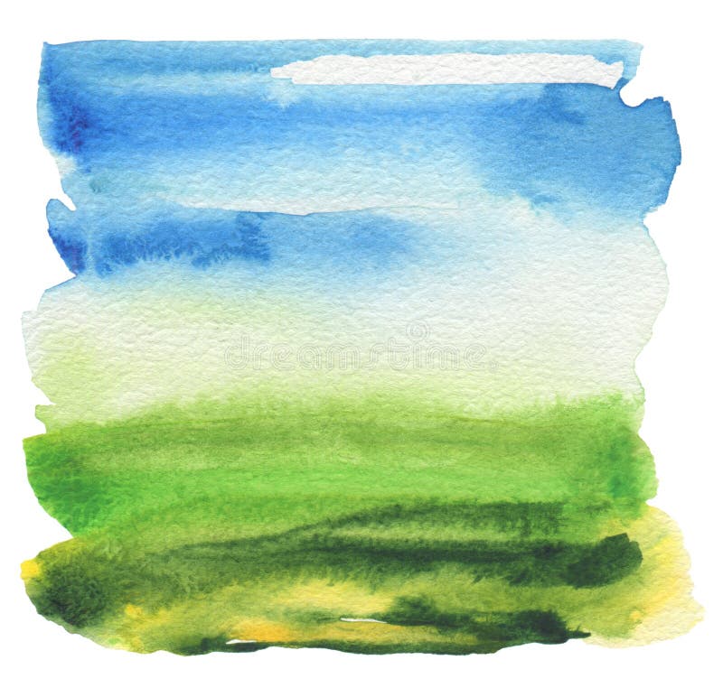 Abstract Acrylic and Watercolor Painted Frame. Stock Image - Image of ...