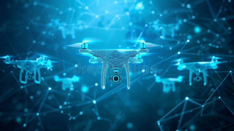 An Abstract of Advanced Drone Technology Stock Image - Image of ...