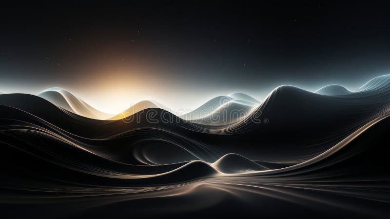 Abstract Aesthetics Digital Spectrum of Monochrome Ray Lighting Stock ...