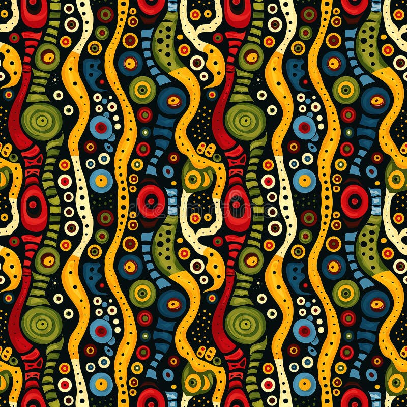 Abstract African Background Seamless Pattern Stock Image - Image of ...