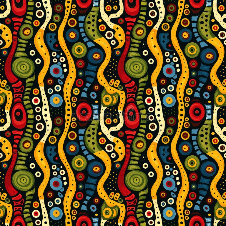 Abstract African Background Seamless Pattern Stock Image - Image of ...