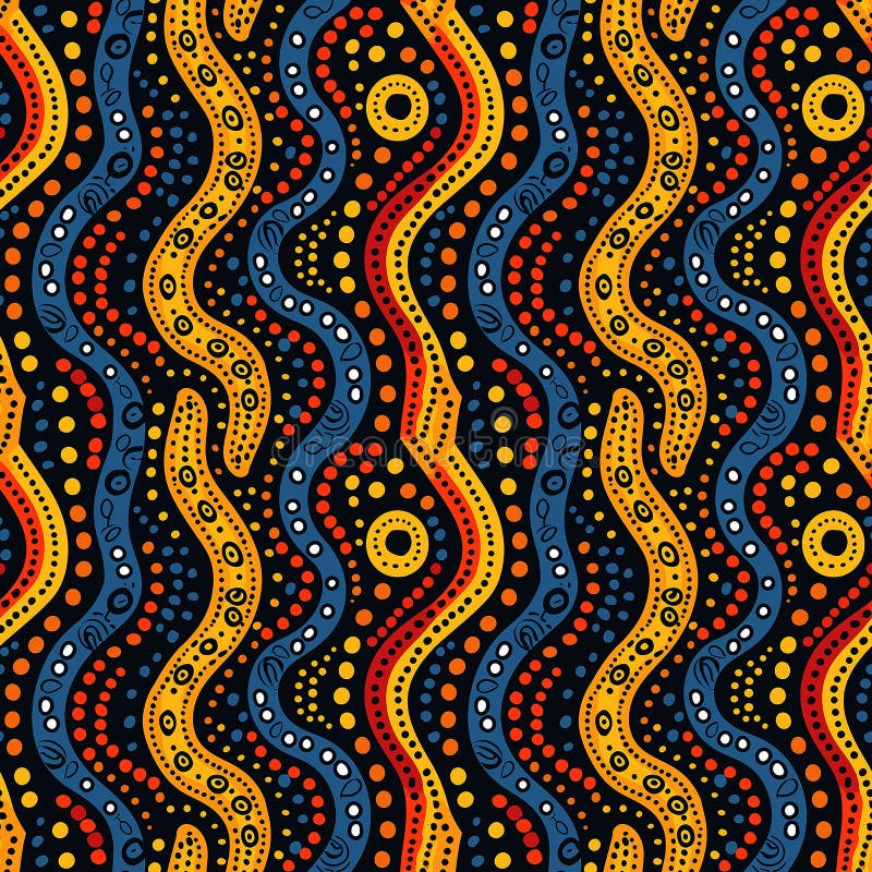 Abstract African Background Seamless Pattern Stock Photo - Image of ...