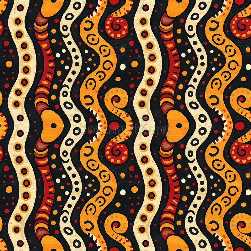 Abstract African Background Seamless Pattern Stock Photo - Image of ...