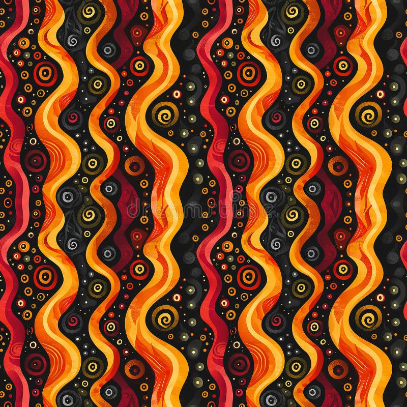 Abstract African Background Seamless Pattern Stock Image - Image of ...