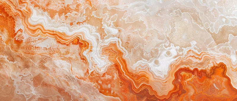 Abstract Agate Stone Texture Background in Orange and White Stock ...