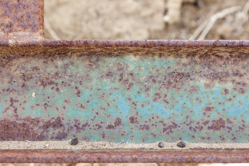 Abstract Aged Iron Beam Background Stock Image - Image of rust, lock ...