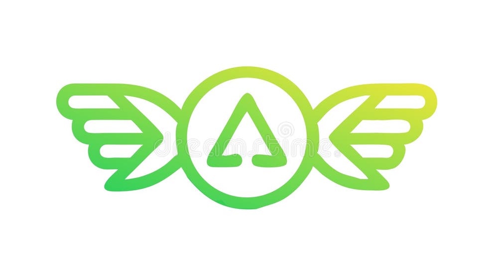 Abstract Agri-Tech Leaf Growth Icon, Vector Design Generative AI Stock Illustration ...